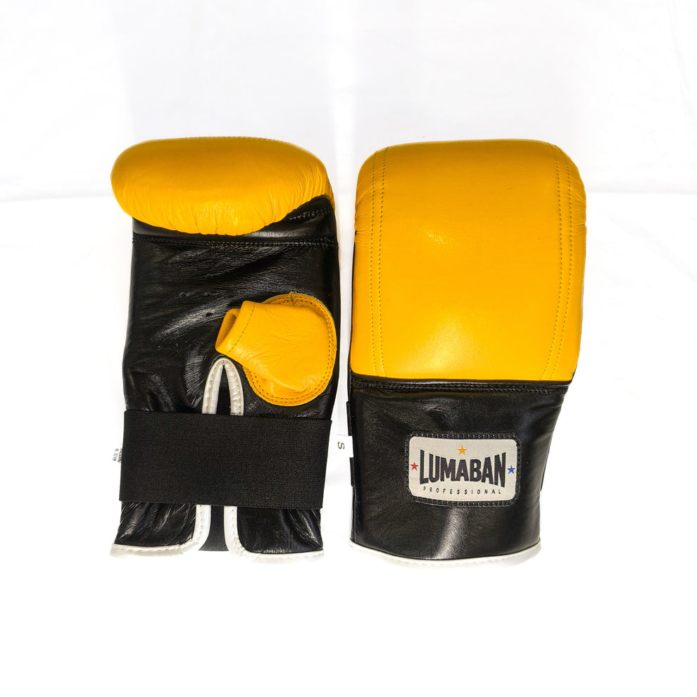 Yellow / Black / Silver Bag Gloves – Lumaban Boxing
